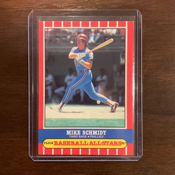 Accessories | Mike Schmidt 1987 Fleer Baseball All Stars Card 4 Of 44 ...